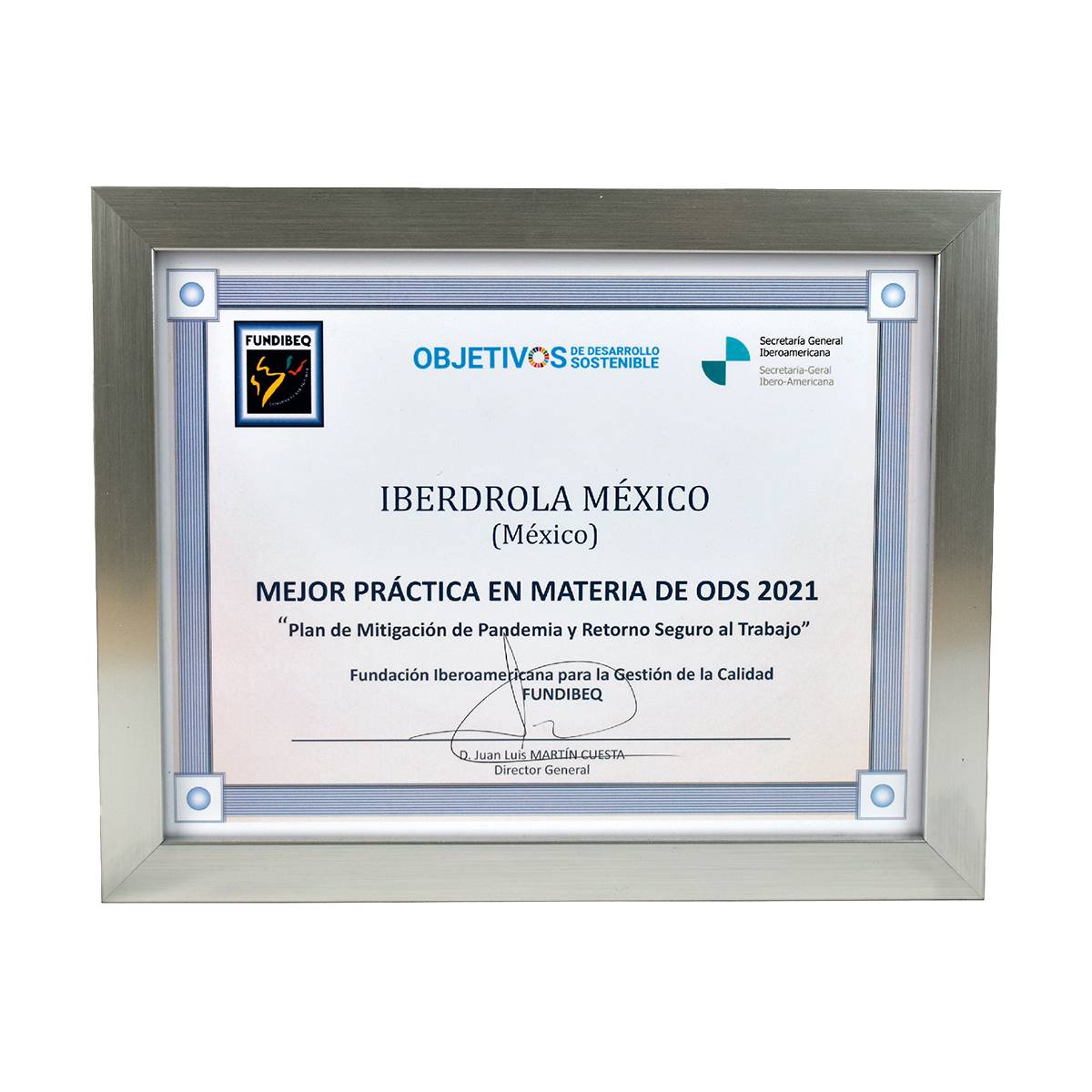 Mejor práctica en materia de ODS 2021 del programa "Plan de Mitigación ...